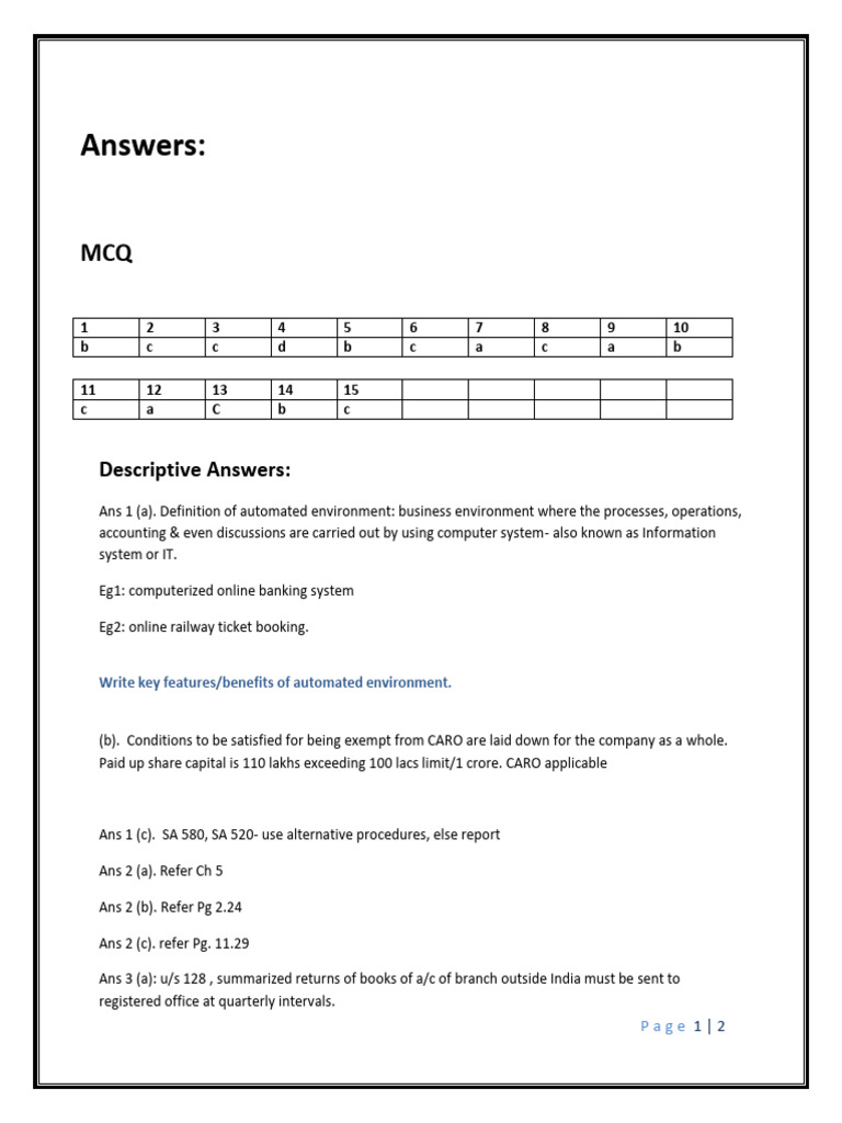 Automated Environment and Audit Procedures | PDF | Valuation (Finance ...