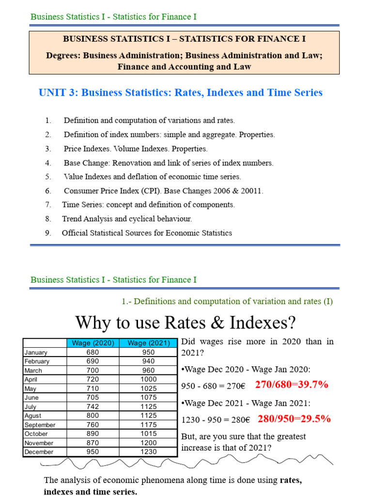 Unit3-23-24 - Modo de Compatibilidad | PDF | Index (Economics ...