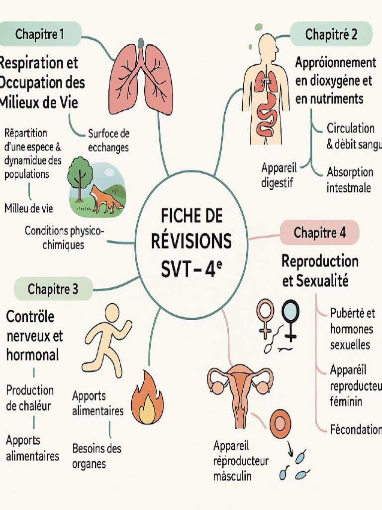 Fiche_Revision_SVT_4e_Visuelle | PDF