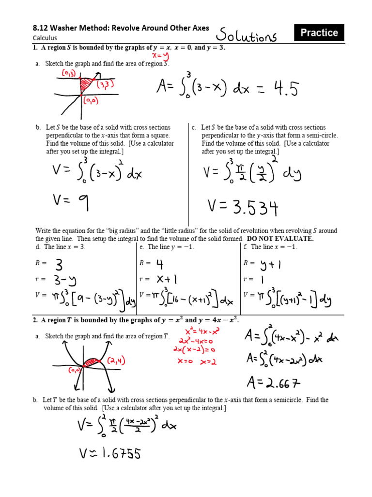 calc_8.12_solutions | PDF | Geometric Shapes | Geometry