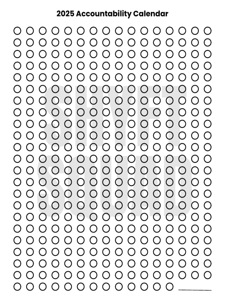 Accountabilily Calendar | PDF