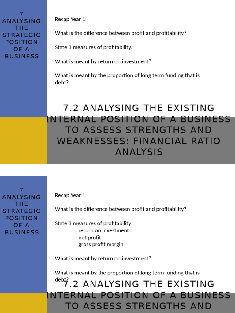 Financial Ratio Analysis for Business Performance | PDF | Equity ...