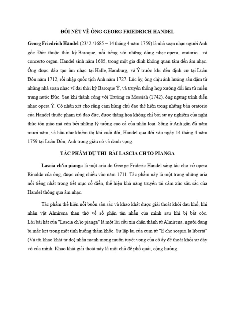 đôi nét handel | PDF