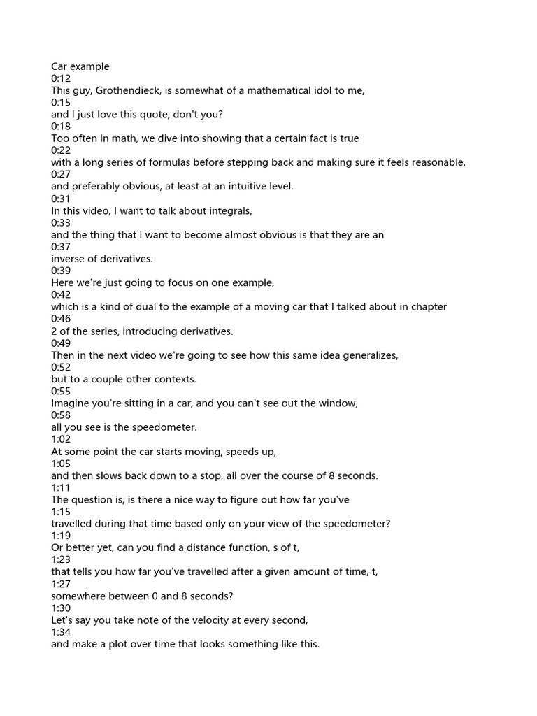 Integration and The Fundamental Theorem of Calculus Chapter 8 Essence of Calculus | PDF ...