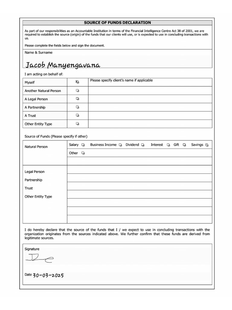 Declaration Forms. | PDF