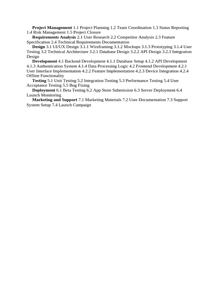 Project Management Requirements Analysis Design | PDF