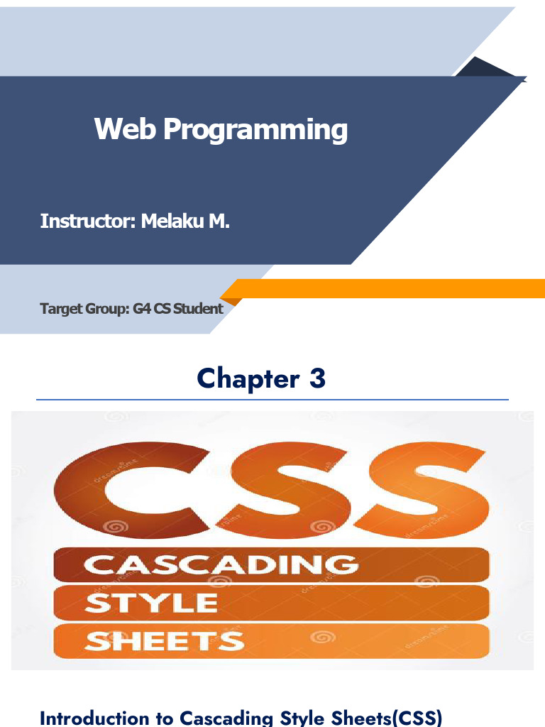Chapter 3 - Cascading Style Sheet (SS) | PDF | Html | Html Element