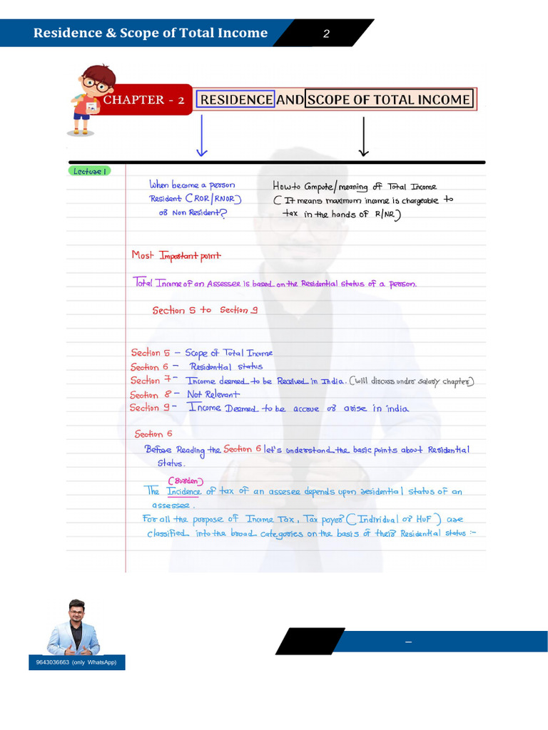 Understanding Total Income Scope | PDF