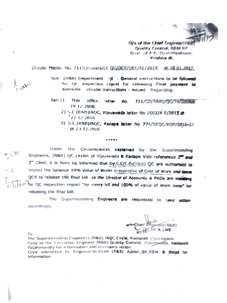 100% QCR To Final Bill | PDF