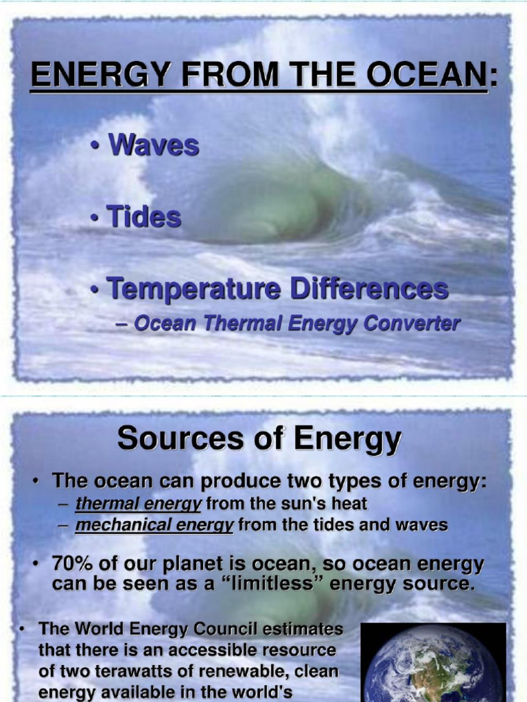 Ocean Energy | PDF