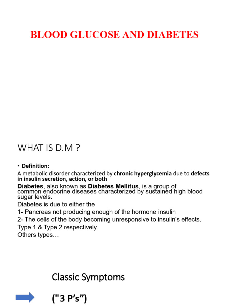 Understanding Diabetes: Key Symptoms | PDF | Diabetes | Gestational ...