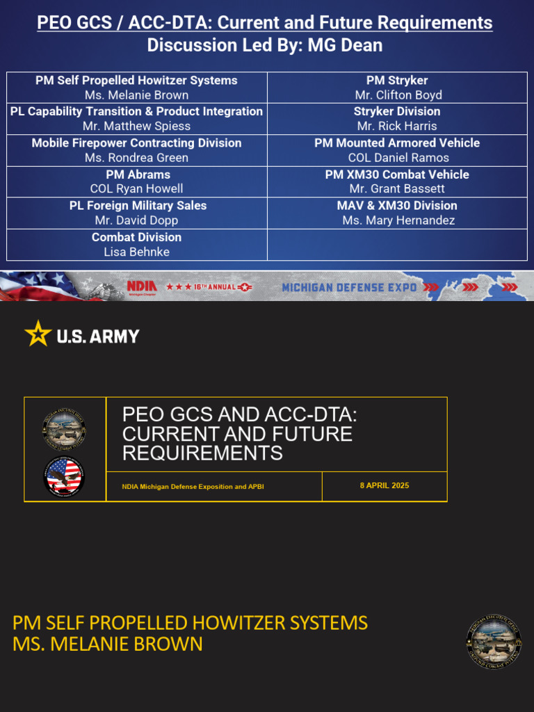 PEO GCS ACC DTA Current and Future Requirements 08 APR2025 | PDF ...