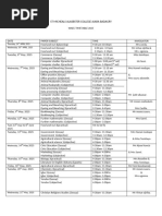 Edited-Gce External Invigilation Time-Table 2025 | PDF | Science
