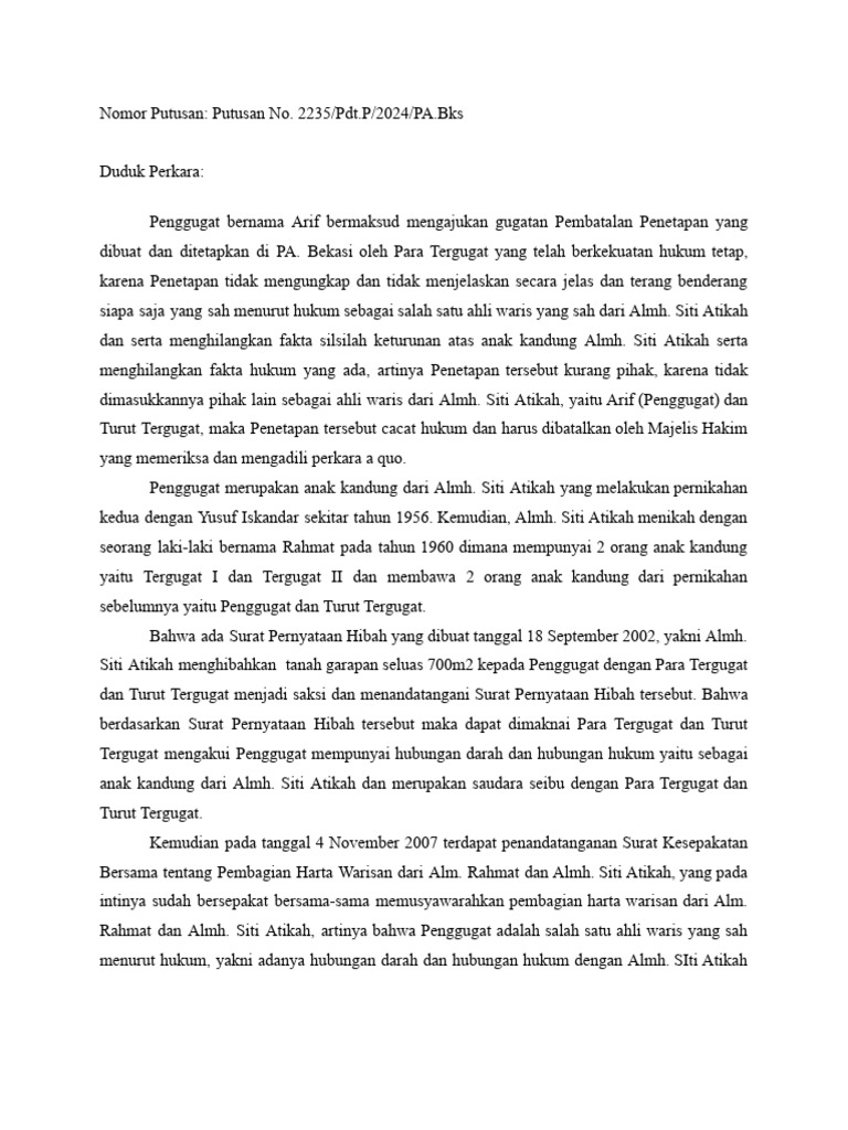 Tugas HK Waris Islam | PDF