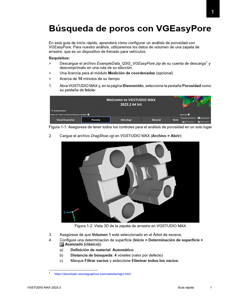 Análisis de Porosidad en VGSTUDIO MAX | PDF | Informática