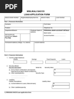 Loan Application Form | PDF | Loans | Unsecured Debt