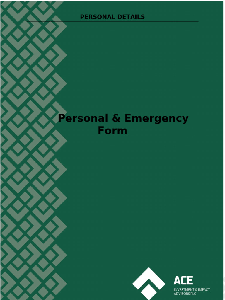 ACE Staff Record of Emergency | PDF