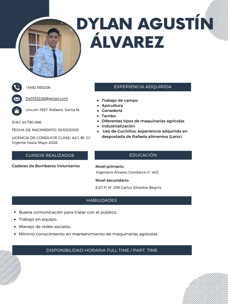 CV - Álvarez, Dylan Agustín | PDF