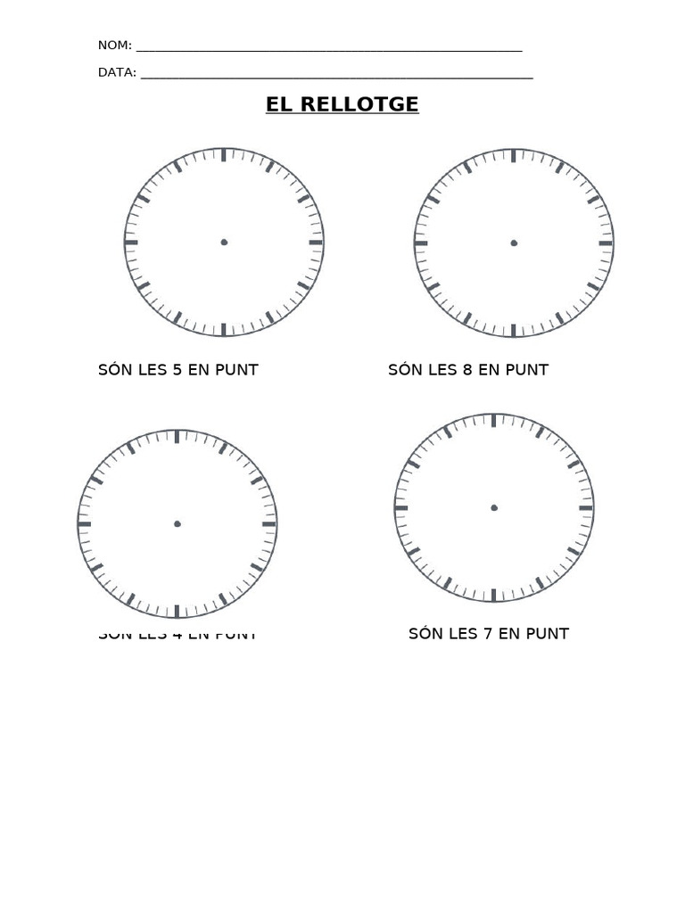 Rellotge en Punt | PDF