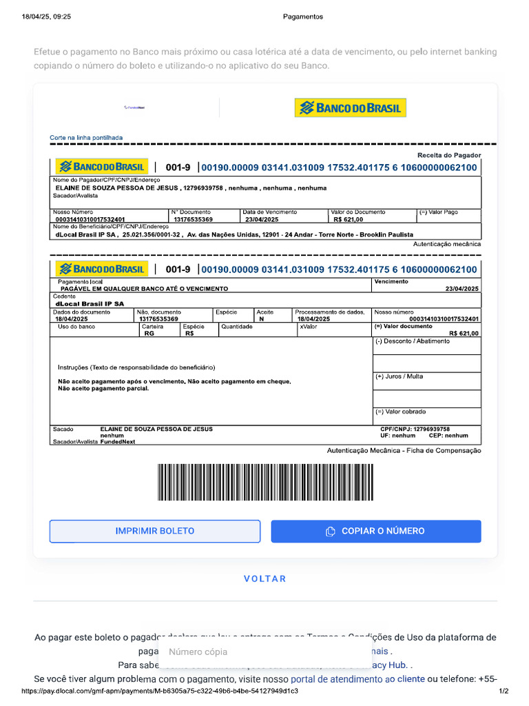 Boleto FN Boleto 2 | PDF