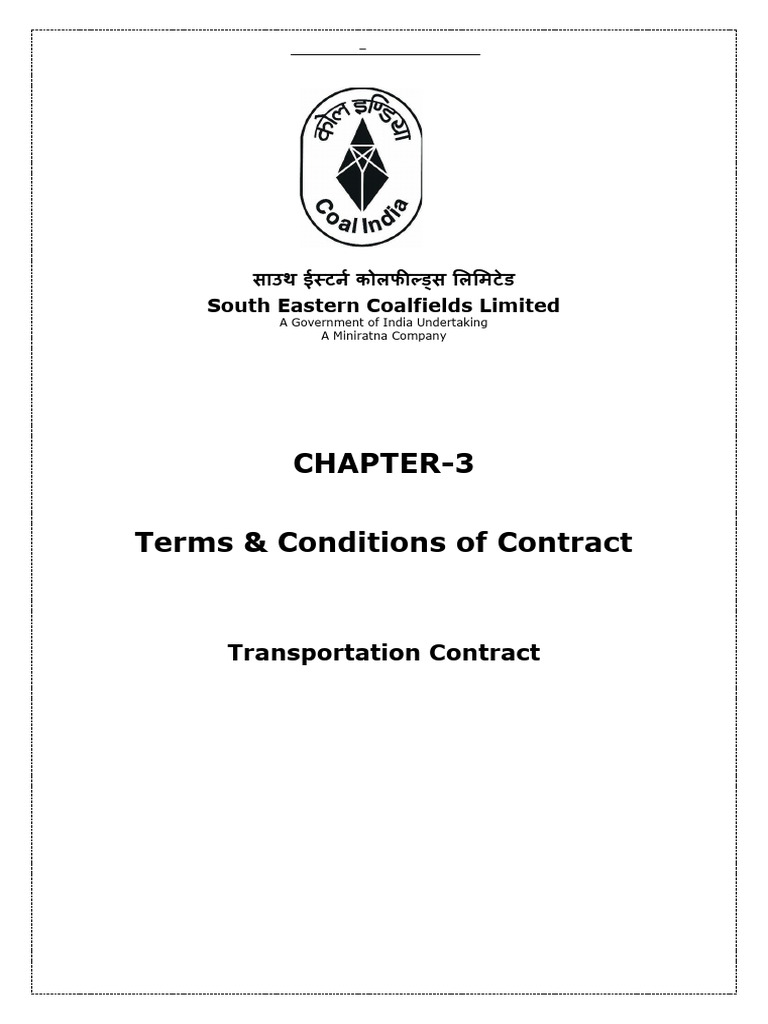 Transport Contract Terms & Conditions | PDF | Joint Venture | Consortium