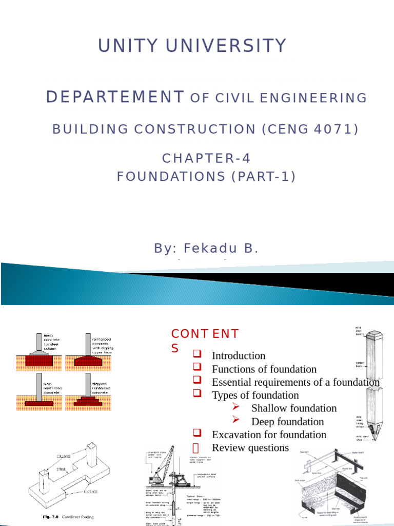 Chapter 4 Foundation (Part 1) | PDF | Deep Foundation | Foundation (Engineering)