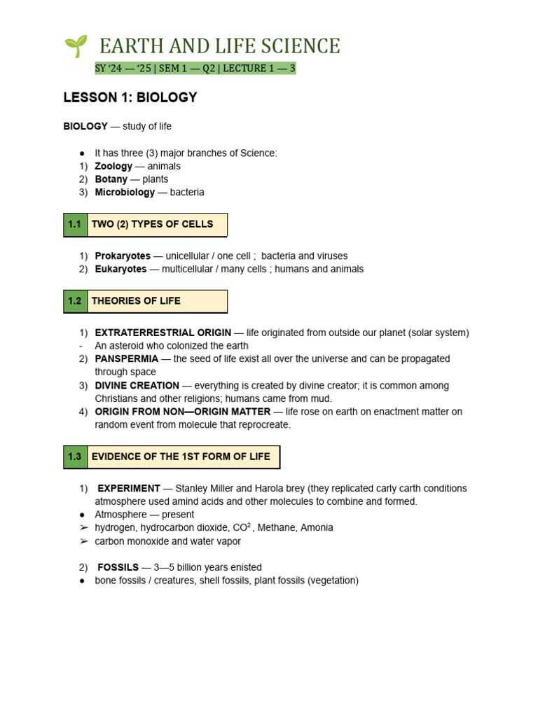 Earth and Life Science 2nd Quarter | PDF | Photosynthesis | Stoma