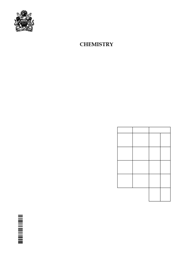 2019 Chemistry Paper II - f3 | PDF | Chemical Substances | Materials