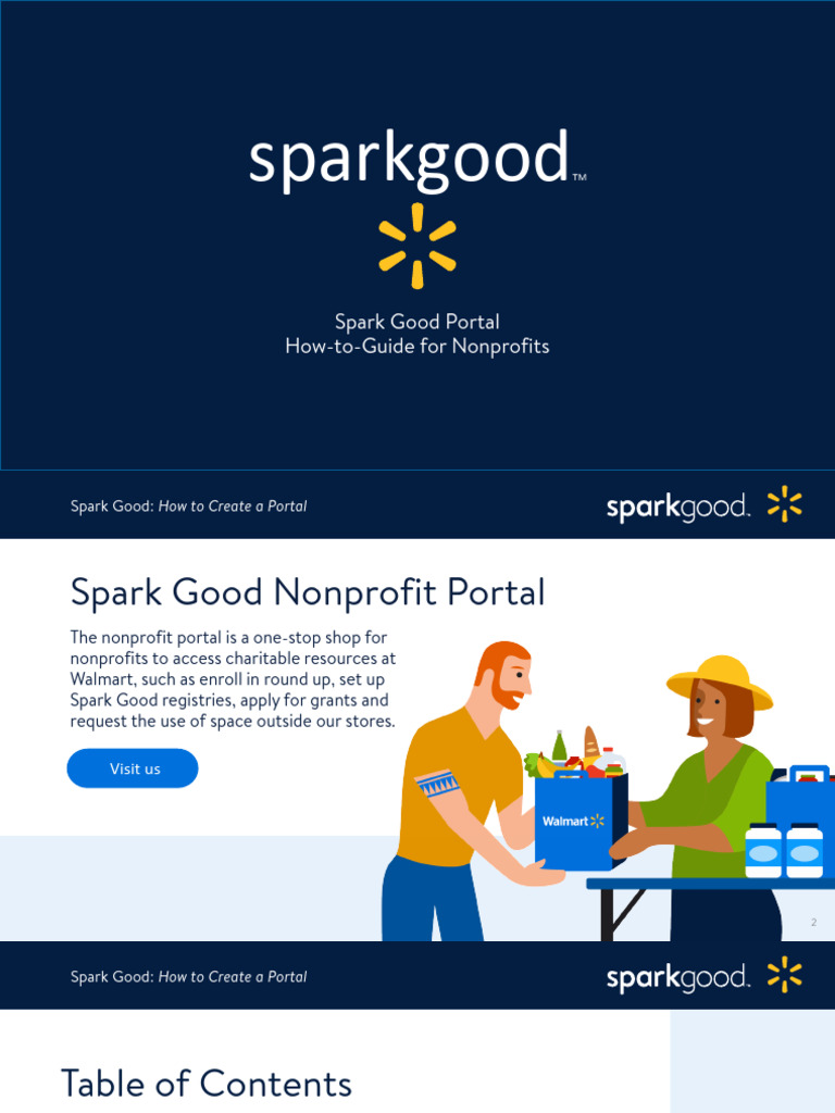 How to Use the Spark Good Portal | PDF | Software | Computing