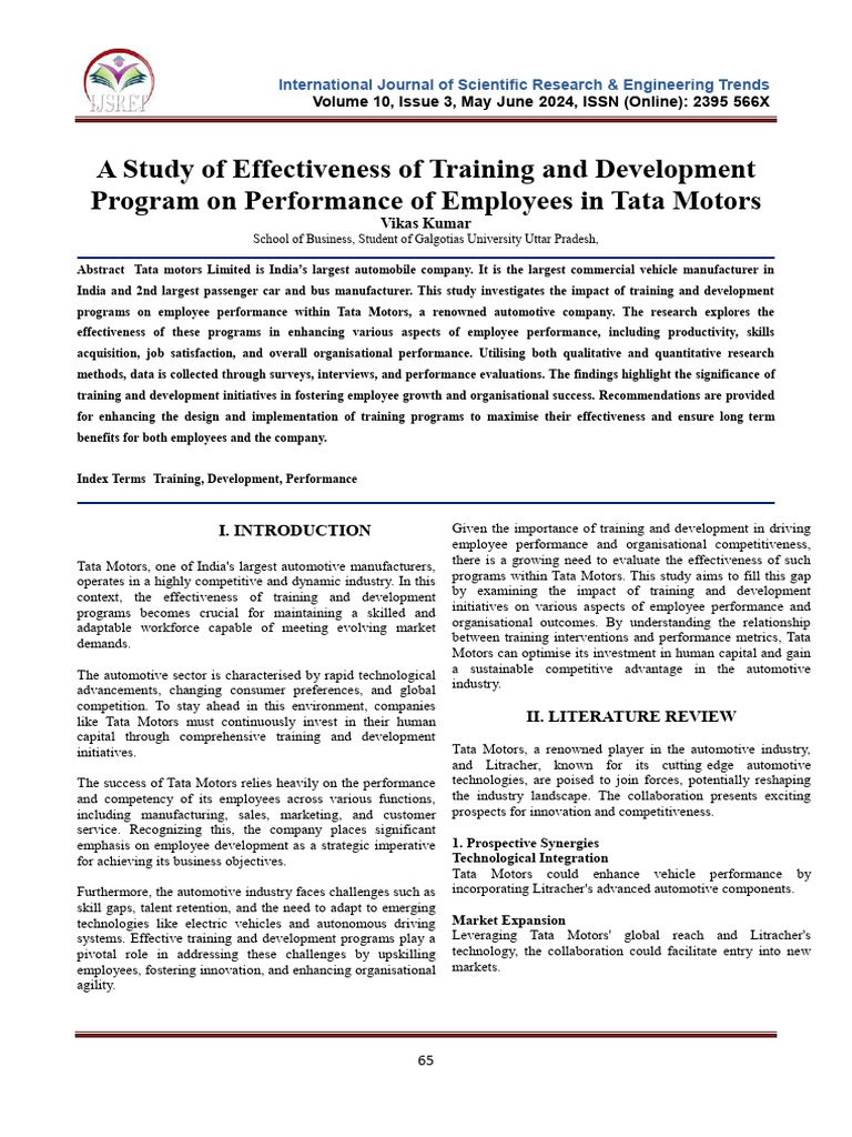IJSRET V10 Issue3 113 | PDF | Electric Vehicle | Performance Appraisal