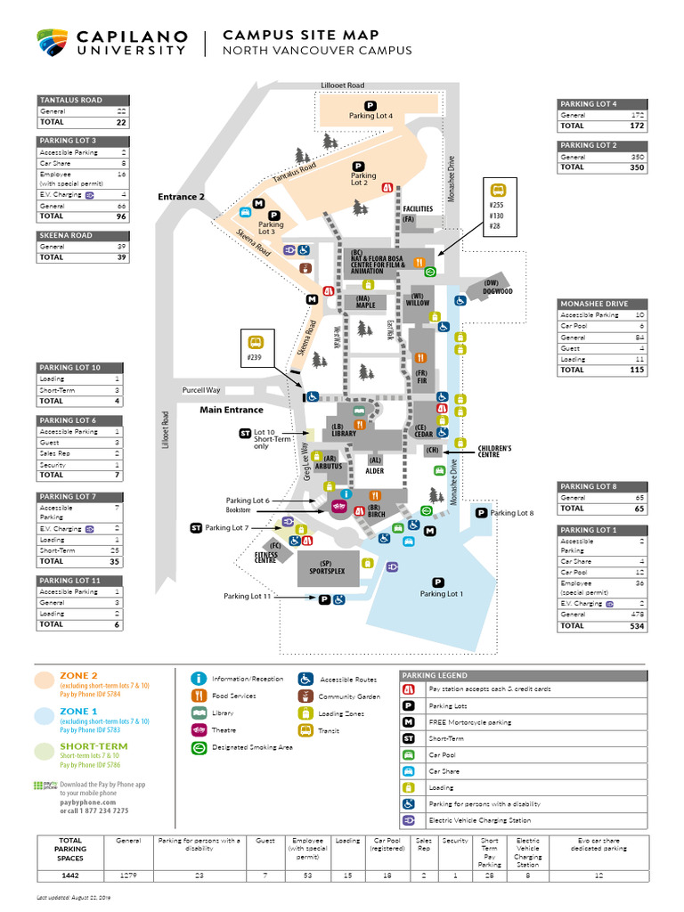 North Vancouver Campus Site Map | PDF | Parking | Parking Lot