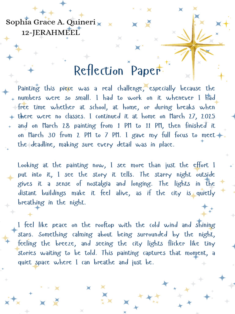 Reflection Paper | PDF