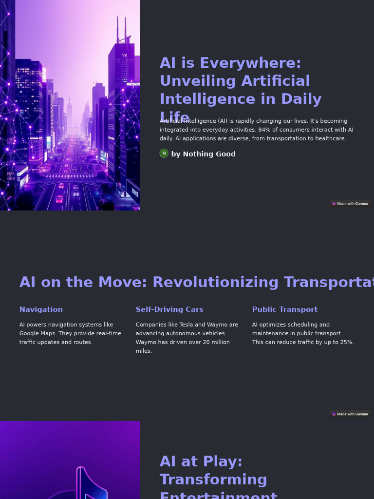 AI Is Everywhere Unveiling Artificial Intelligence in Daily Life | PDF ...