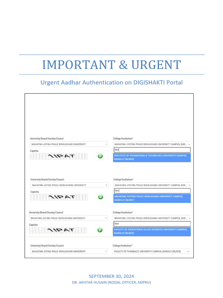 User Manual For Aadhaar Authentication 30092024 | PDF | Cyberspace | Computing