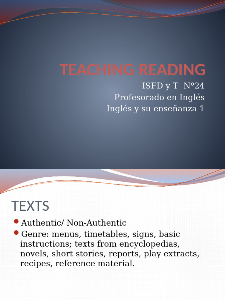 Teaching Skills Reading | PDF | Reading Comprehension | Cognitive Science