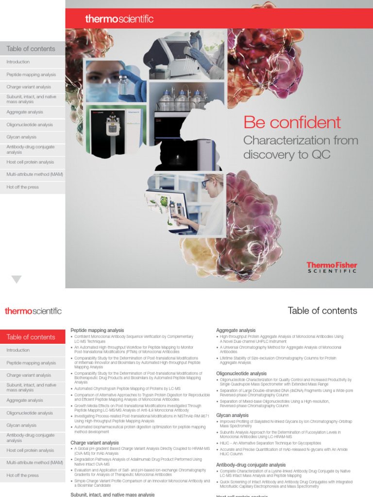 Biopharmaceutical Analysis Applications Compendium | PDF | Proteolysis ...