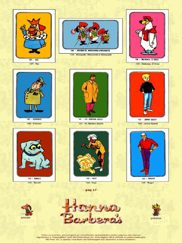 álbum de cromos - Festival Hanna Barbera (Corregido) (Edita Fher.1971) Completo | PDF