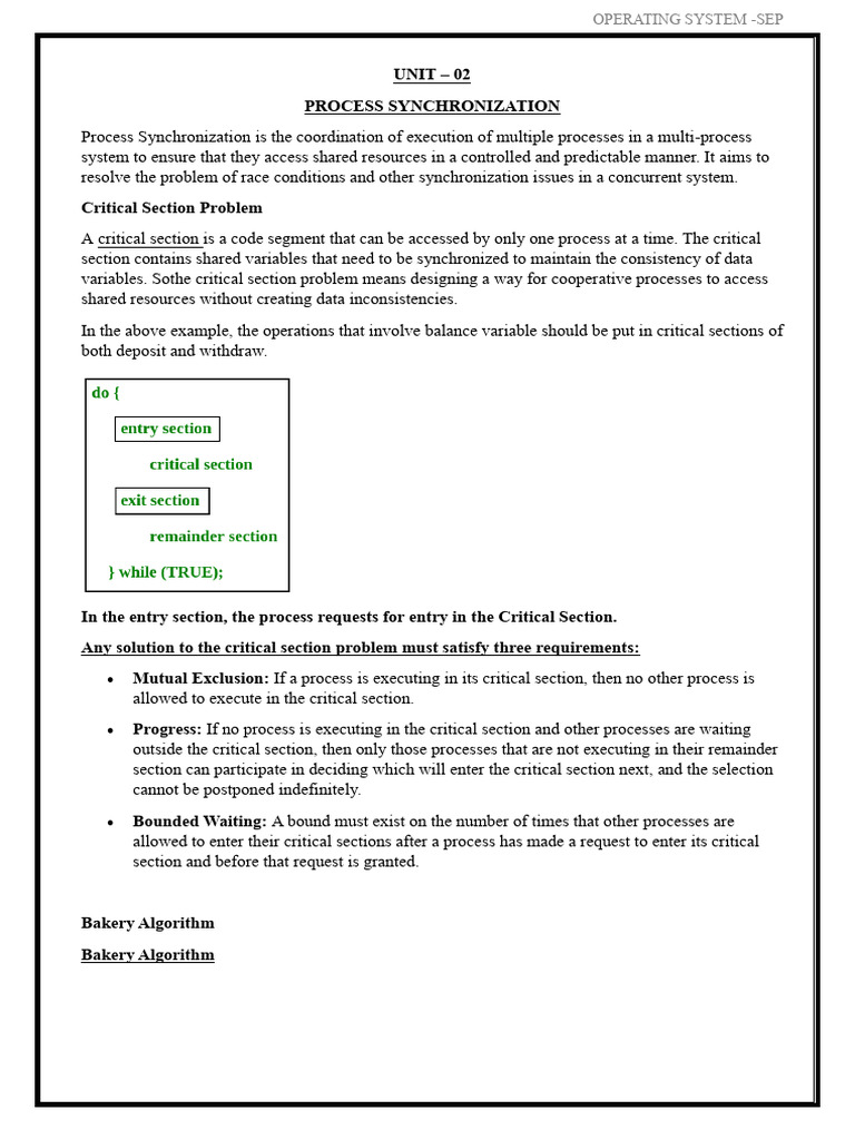 FILE5 Process Synchronisation | PDF | Data Management | Synchronization