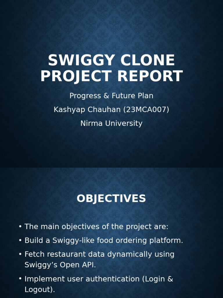 Swiggy Clone Project Report | PDF