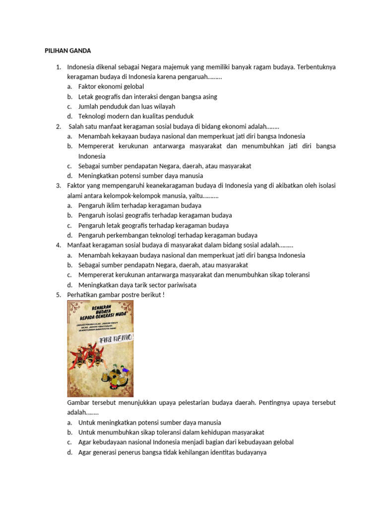 Ips Keragaman Sosial Budaya | PDF