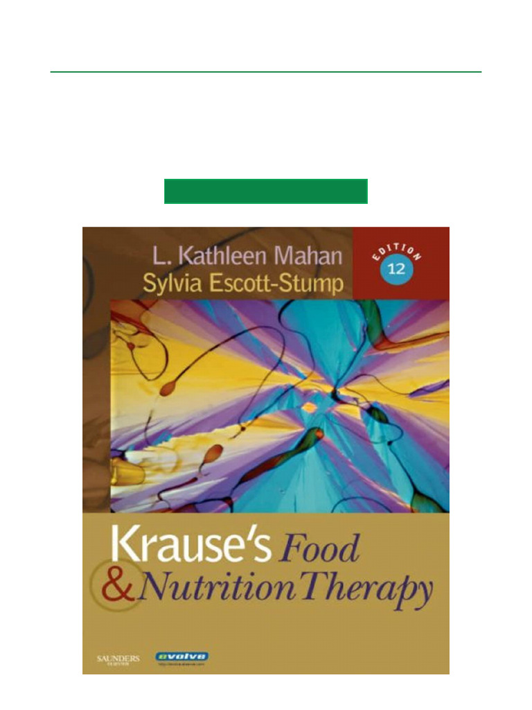 Krause's Food & Nutrition Therapy 12th Edition Full Text | PDF
