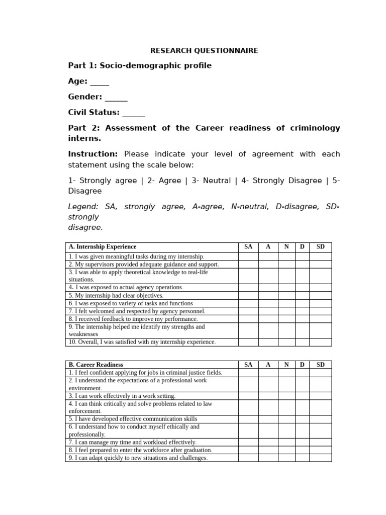 Research Questionnaire | PDF | Situation Awareness | Learning