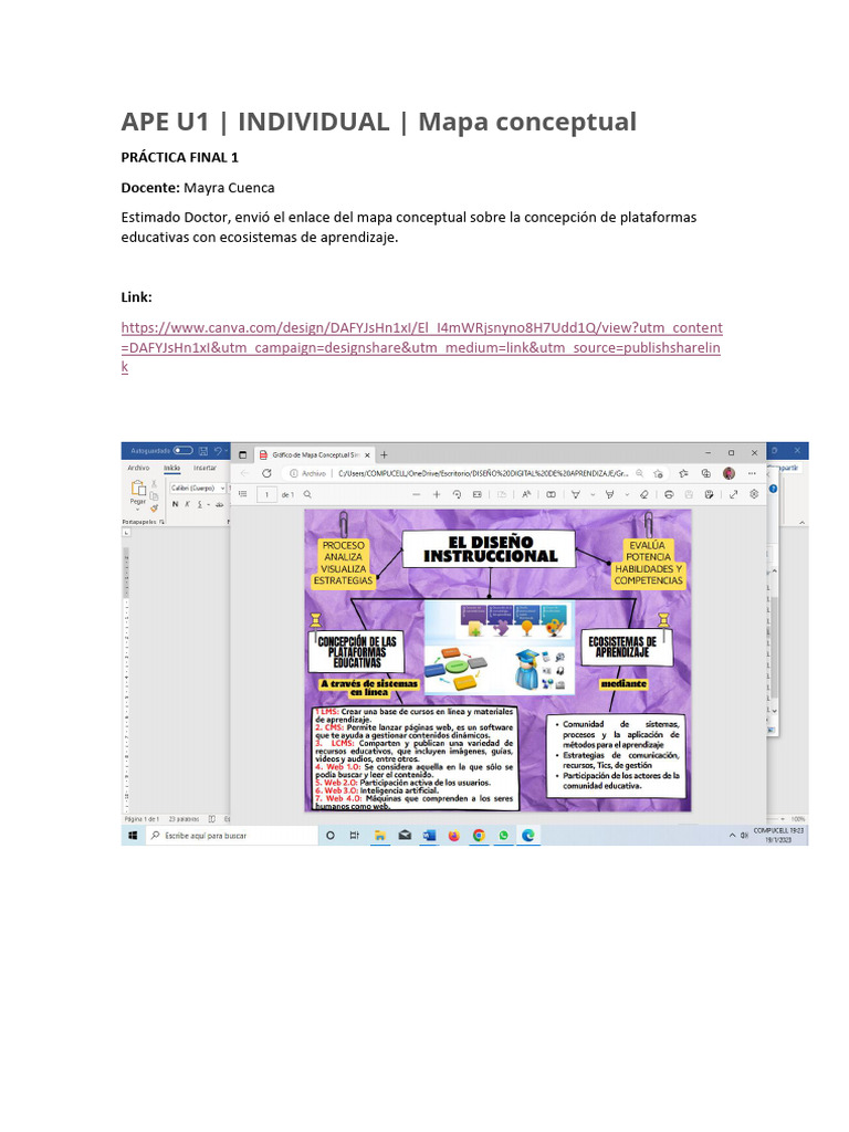 APE U1 Mapa Conceptual | PDF
