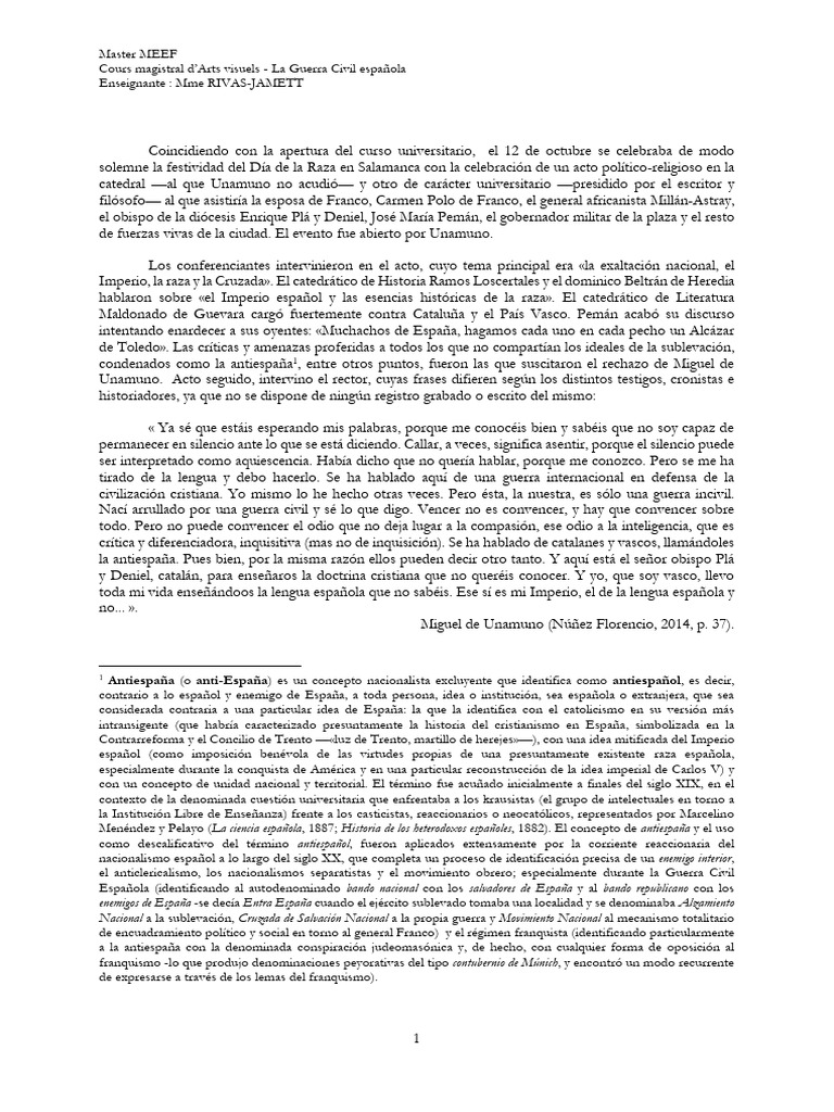 Analisis 1 La Guerra Civil Española | PDF | Francisco franco | guerra ...