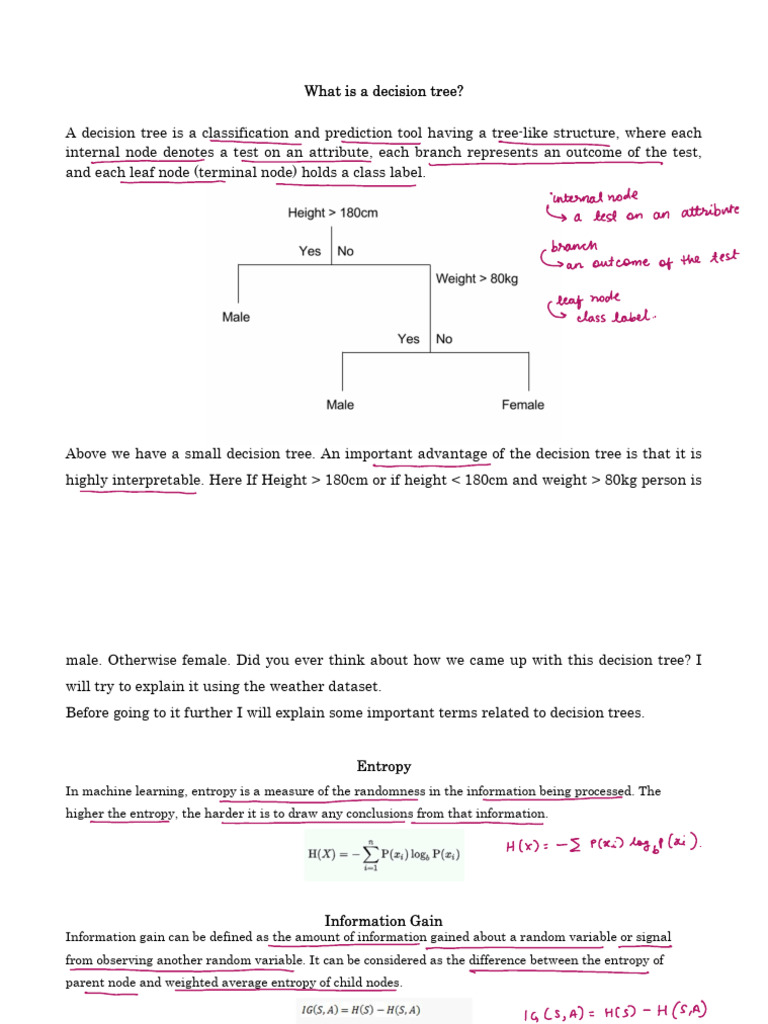 Understanding Decision Trees in ML | PDF | Algorithms | Theoretical ...