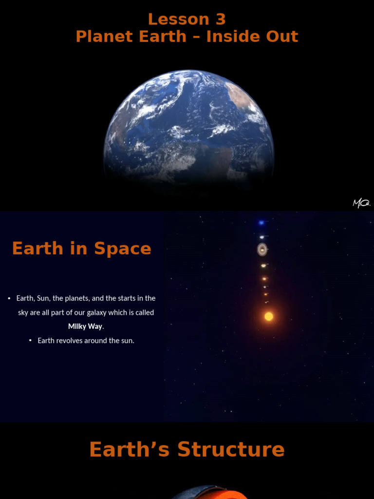 Lesson 3 - Planet Earth - Inside Out | PDF | Volcano | Earth