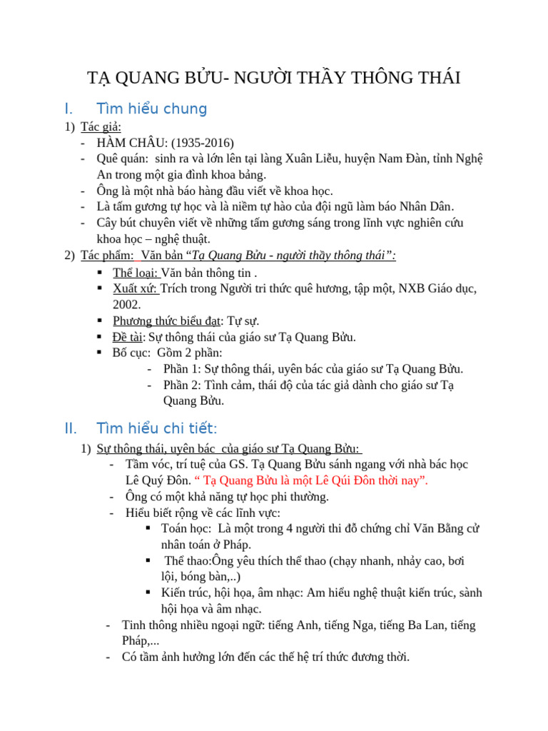 T Quang B U | PDF