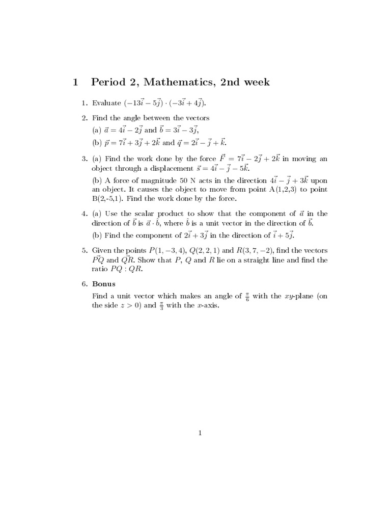 Math Period 2 Week 2 | PDF