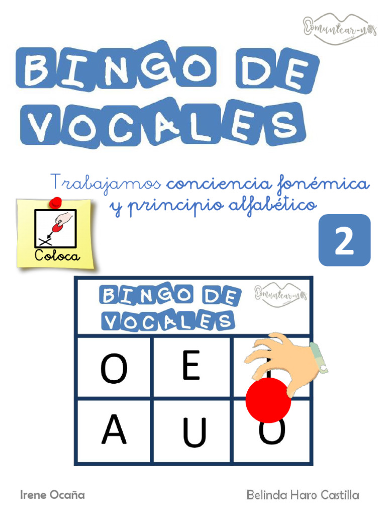 Bingo Vocales Con Letras | PDF