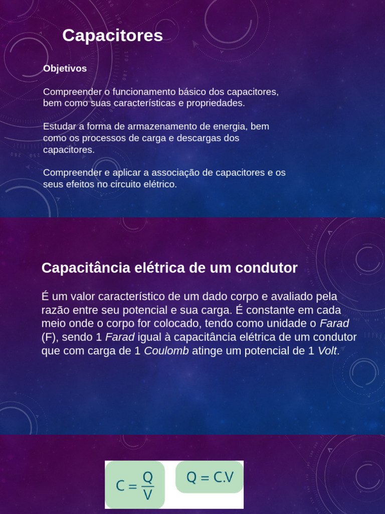 Funcionamento e Propriedades de Capacitores | PDF | Capacitor ...